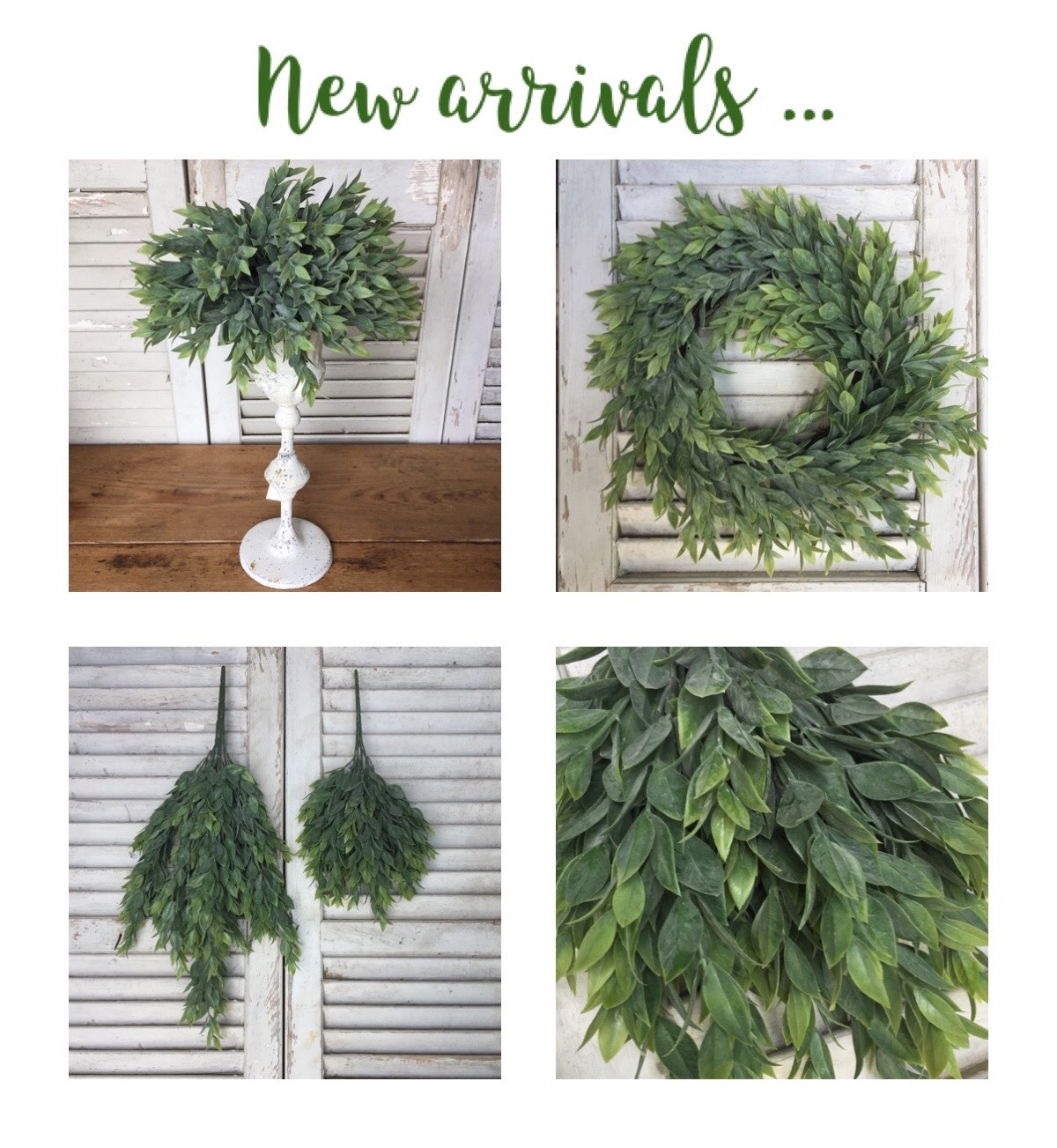 Rainwashed Greenery 21" Bush - Cornucopia